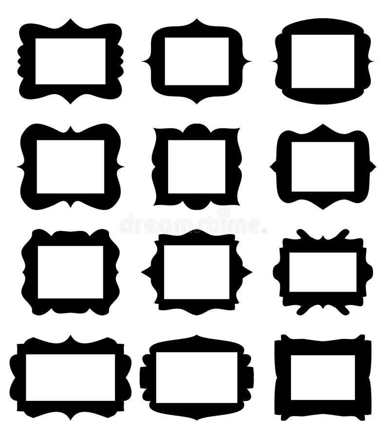 Empty Frame Vector Symbol Icon Design. Beautiful Illustration is Stock ...