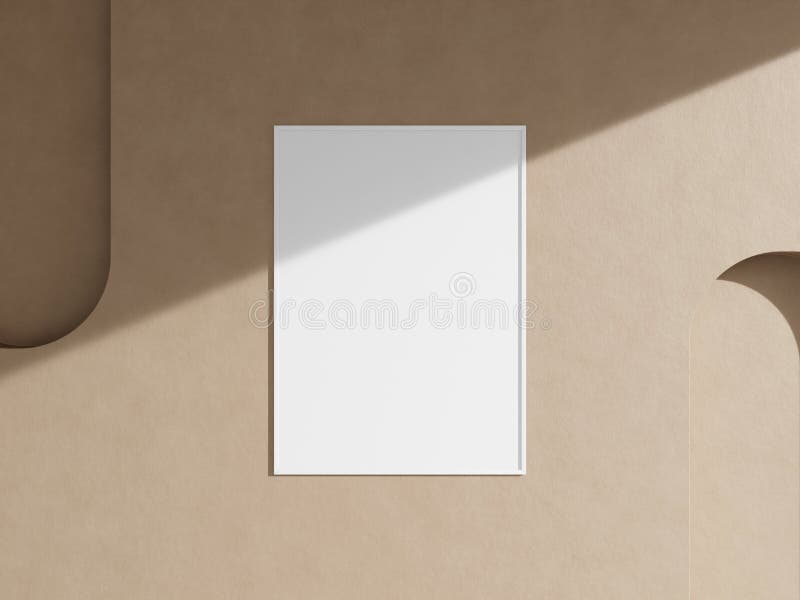 Empty Framed Canvas for Mockups and Art Illustrations Stock Image ...
