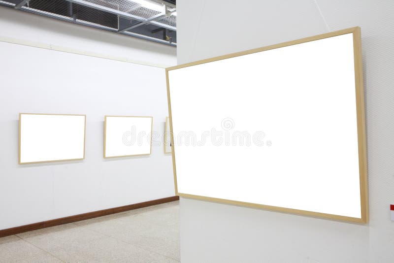 Empty frames stock photo. Image of interior, domestic - 19649650