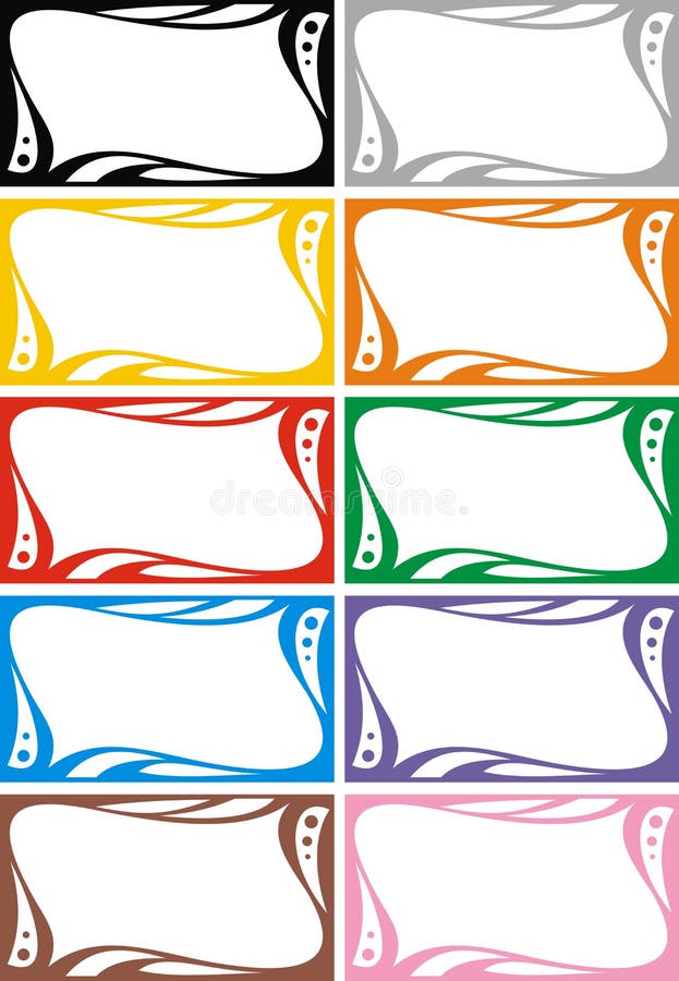 Empty frames collection stock vector. Illustration of frame - 29890111