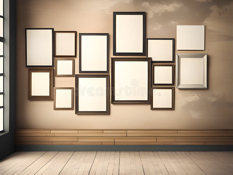 Empty Frames in Modern Interior Design with Empty Space for Your ...