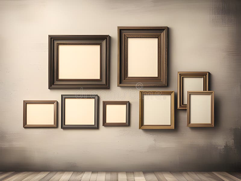 Empty Frames in Modern Interior Design with Empty Space for Your ...