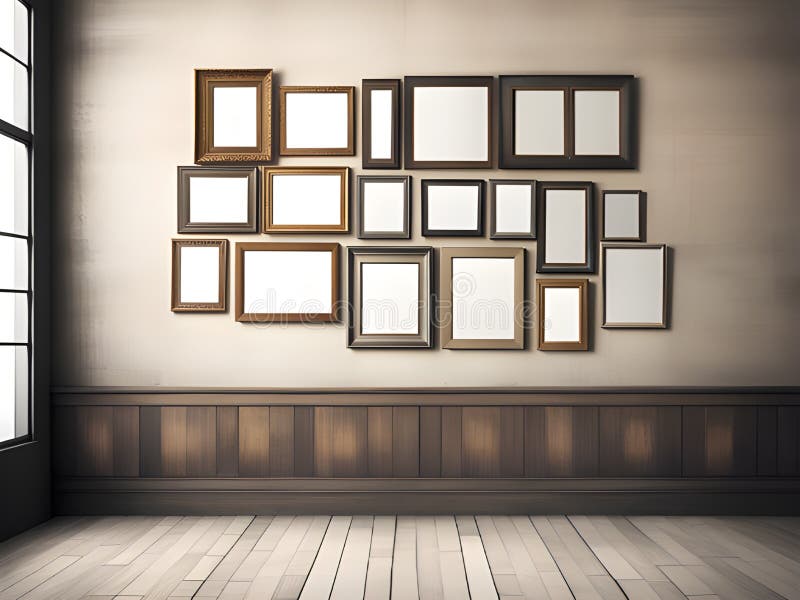 Empty Frames in Modern Interior Design with Empty Space for Your ...