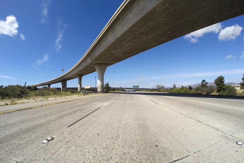 Empty Freeway stock photo. Image of road, fernando, overpass - 52463256
