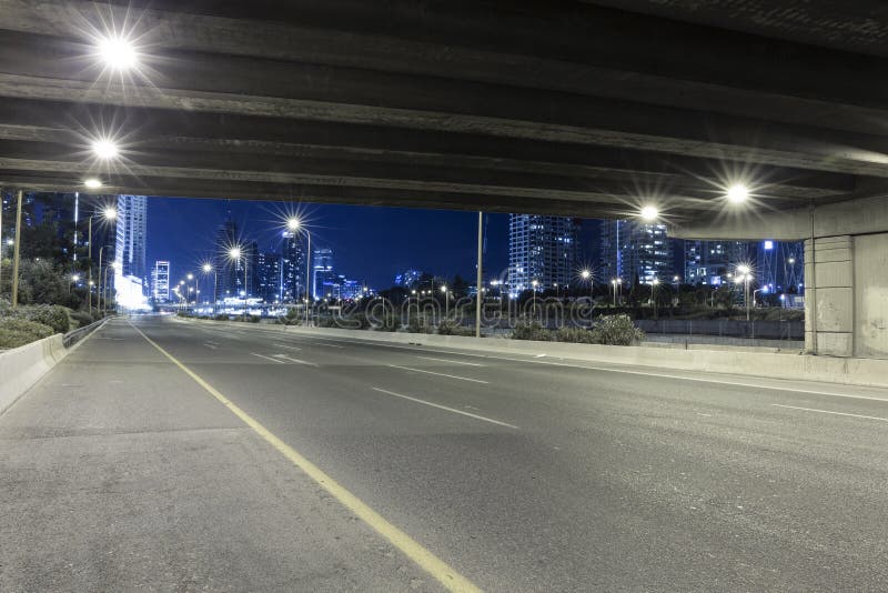 Freeway night traffic stock image. Image of exposure - 22044503
