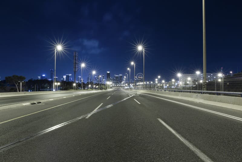 Freeway night traffic stock image. Image of exposure - 22044503