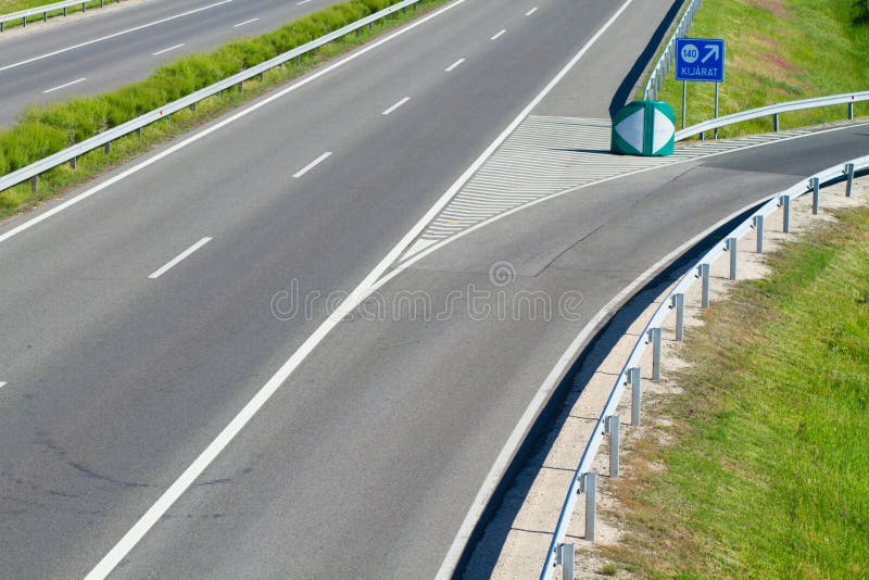 Empty freeway road stock photo. Image of exit, highway - 40725772