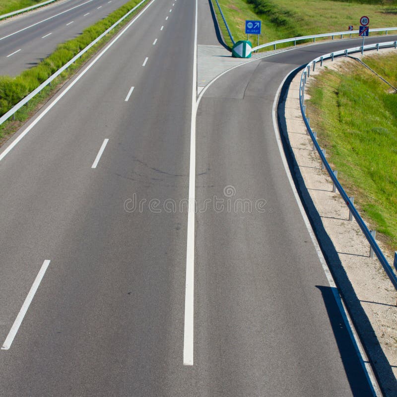 Empty highway stock photo. Image of freeway, distant - 14697306