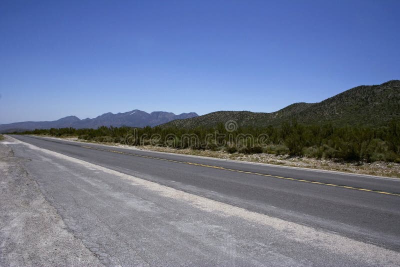 Empty Freeway with the Yellow Stripe Stock Photo - Image of motorway ...