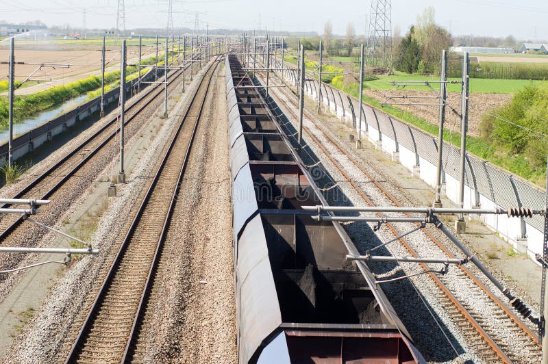 A empty freight train stock image. Image of nijmegen - 179306763