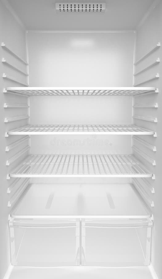 Empty Refrigerator Clipart