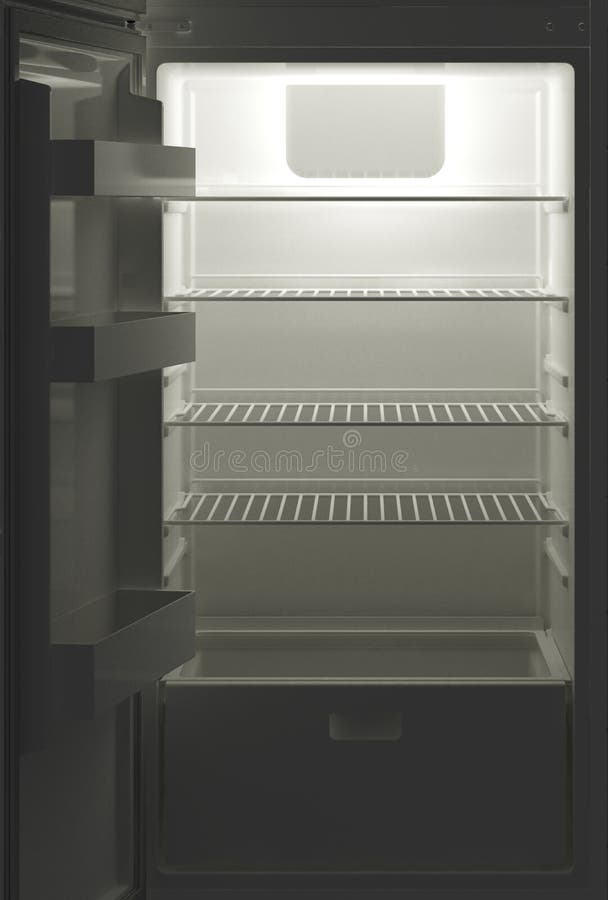 Open Refrigerator At Night