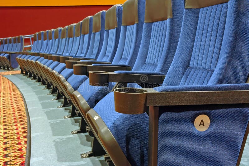 Empty Front Row Seats stock photo. Image of cushion, lonely - 375976