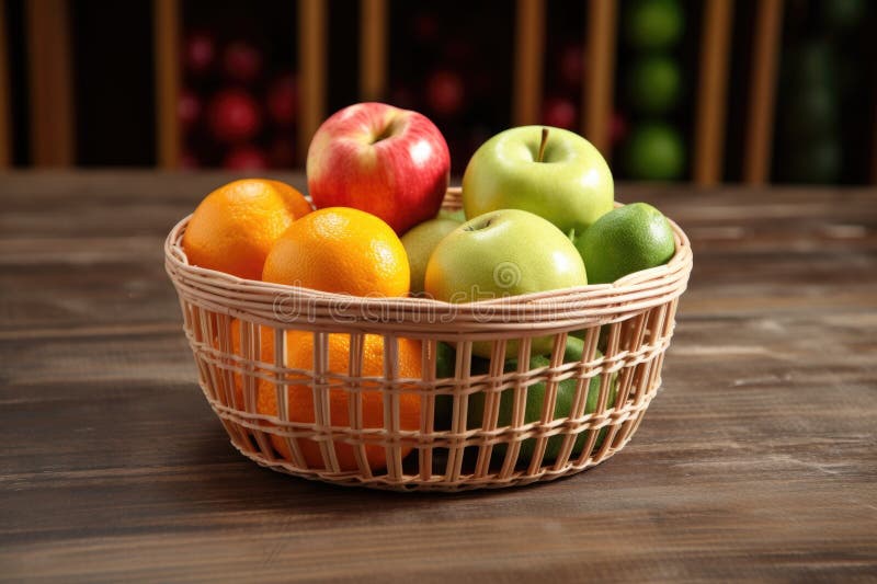 An Empty Fruit Basket Depicting a Lack of Fruit Stock Photo - Image of ...