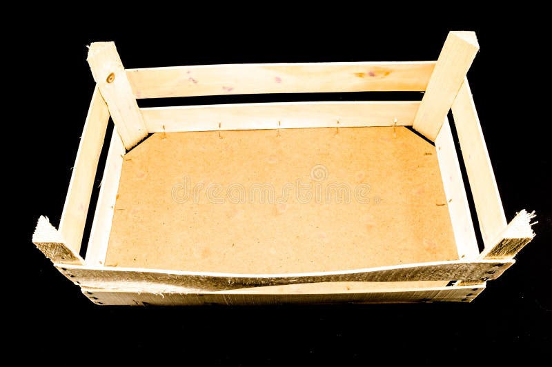 Empty Fruit Crate Box stock photo. Image of bunch, organic - 119233612