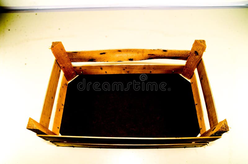 Empty Fruit Crate Box stock image. Image of market, agriculture - 129146611