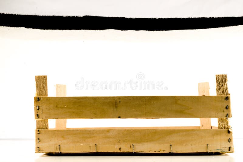 Empty Fruit Crate Box stock image. Image of storage - 166139599