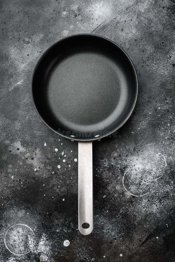 Empty Frying Pan with Copy Space for Text or Food with Copy Space for ...