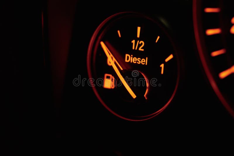 Empty Fuel Tank Backlighting in the Darkness Stock Image - Image of ...