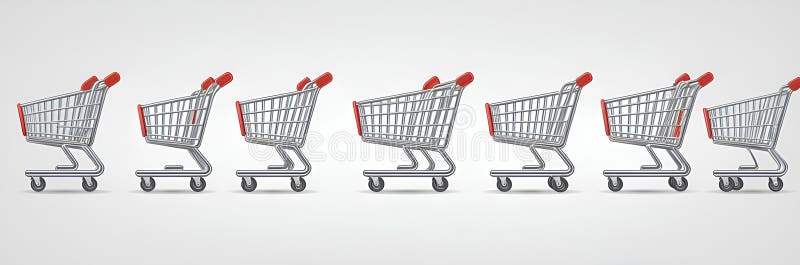 Empty and Full Shopping Cart Icon Set – Vector Illustration for E ...