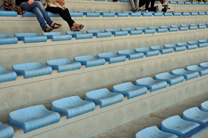 Almost empty gallery stock image. Image of stadium, lined - 41809765