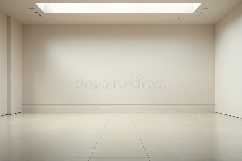 Empty Gallery Hall, Minimal Interior Style. Generative AI Stock ...