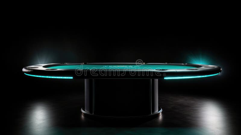 Empty Gambling Table. Light Effect Stock Illustration - Illustration of ...