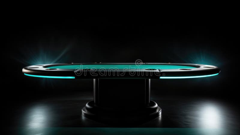 Empty Gambling Table. Light Effect Stock Illustration - Illustration of ...