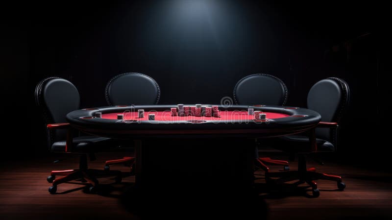 Empty Gambling Table. Light Effect Stock Illustration - Illustration of ...