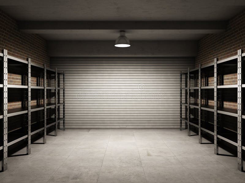 Empty garage stock illustration. Illustration of light - 22362948