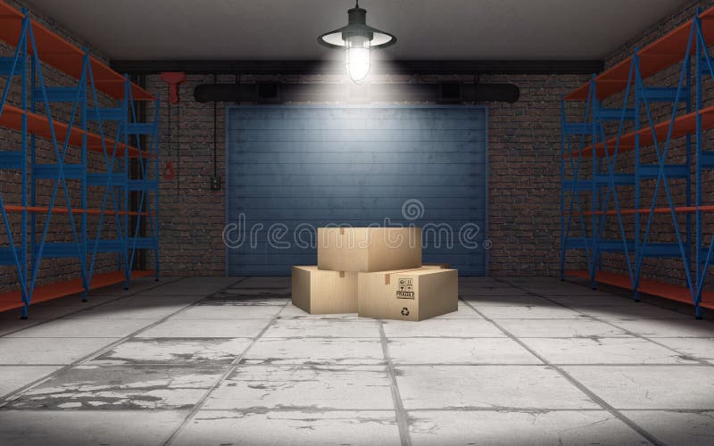 Cardboard Boxes on a Pallet Stock Image - Image of packing, moving ...