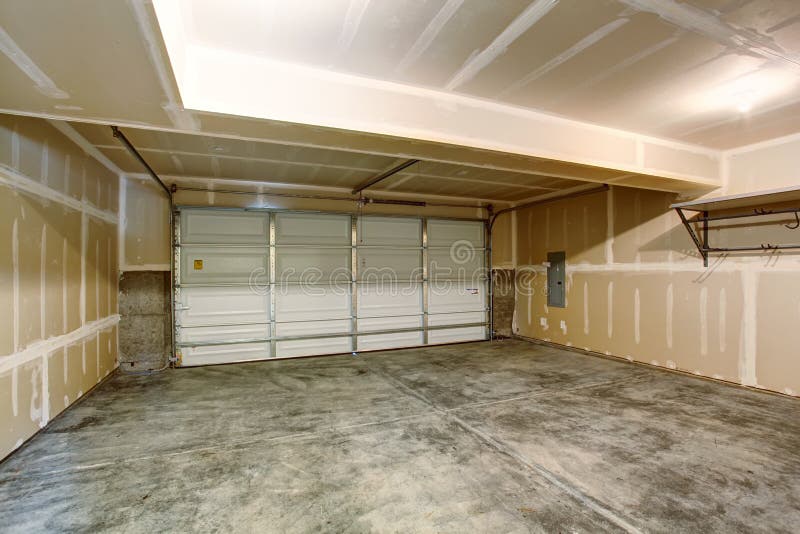 Empty Garage in Modern Apartment Building Stock Photo - Image of ...