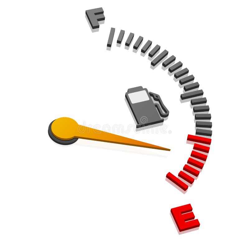 Empty Gas Gauge stock illustration. Illustration of driving - 86153127