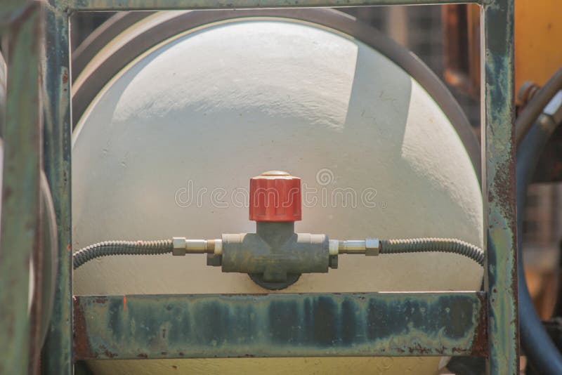Empty Gas Tank for Waiting Scrap. Stock Image - Image of environment ...