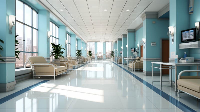Empty Generic Hospital Interior Stock Image - Image of surgery, health ...