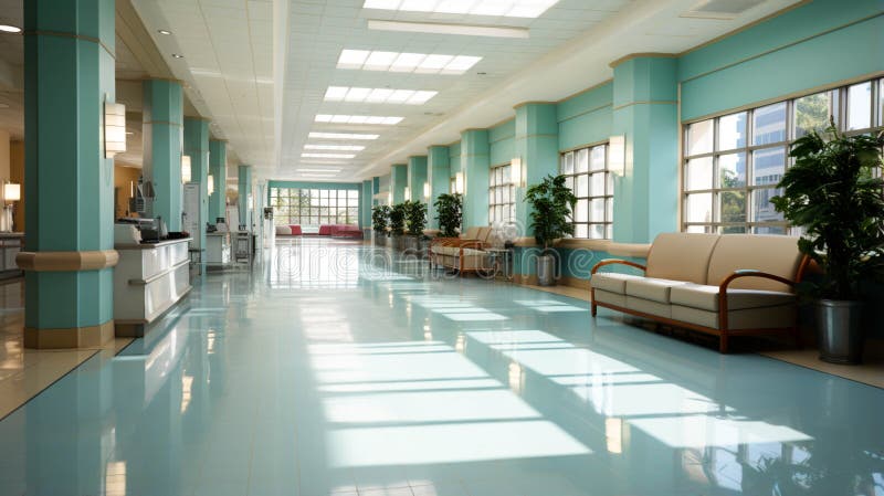 Empty Generic Hospital Interior Stock Image - Image of doctor, clinic ...