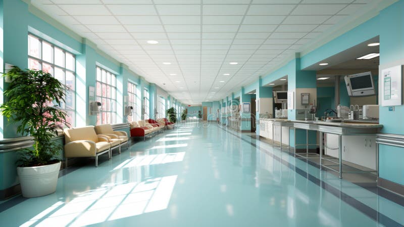 Empty Generic Hospital Interior Stock Image - Image of clinic, medicine ...