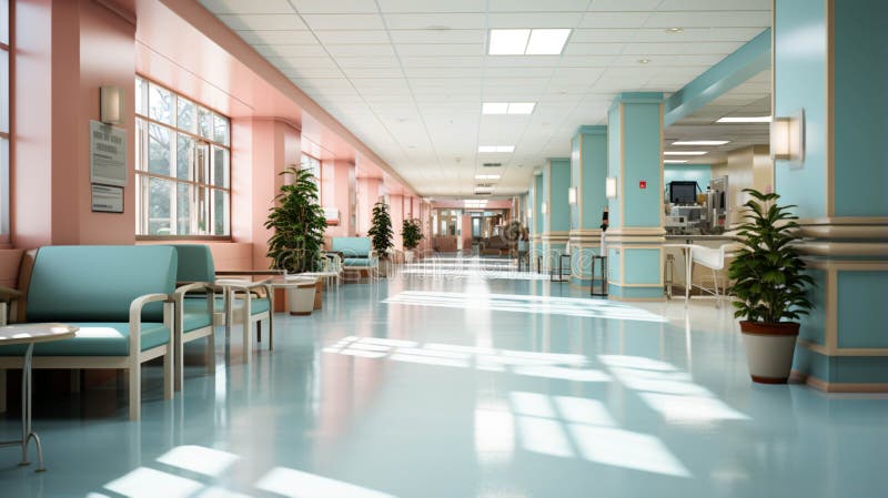 Empty Generic Hospital Interior Stock Photo - Image of care, indoor ...
