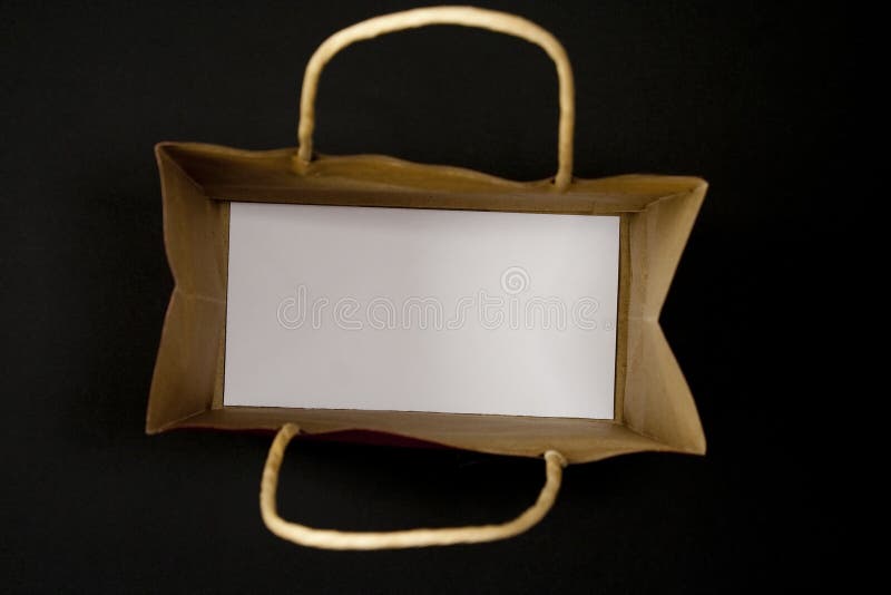 Empty gift bag stock photo. Image of giftbag, inside - 17132530