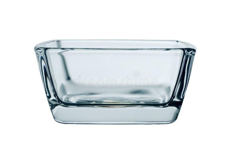Empty Glass Baking Pan. Isolated On White Background Stock Image ...