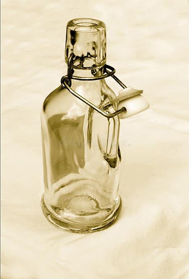 Empty glass bottle stock photo. Image of transparency - 4986496
