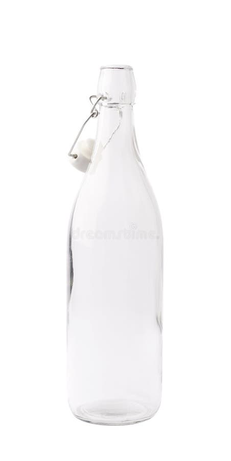 Empty Milk Glass Bottle Isolated Stock Photo - Image of still, empty ...