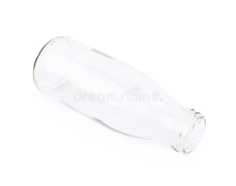 Empty Glass Bottle Isolated Stock Photo - Image of colorless, isolated ...