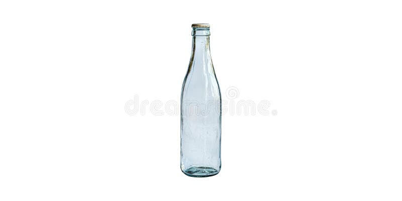 Empty Glass Bottle with Metal Cap . Beverage Packaging and Recycling ...