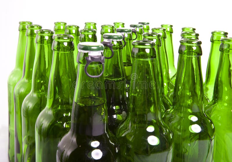 Empty glass bottles stock photo. Image of recycle, empty - 14087400
