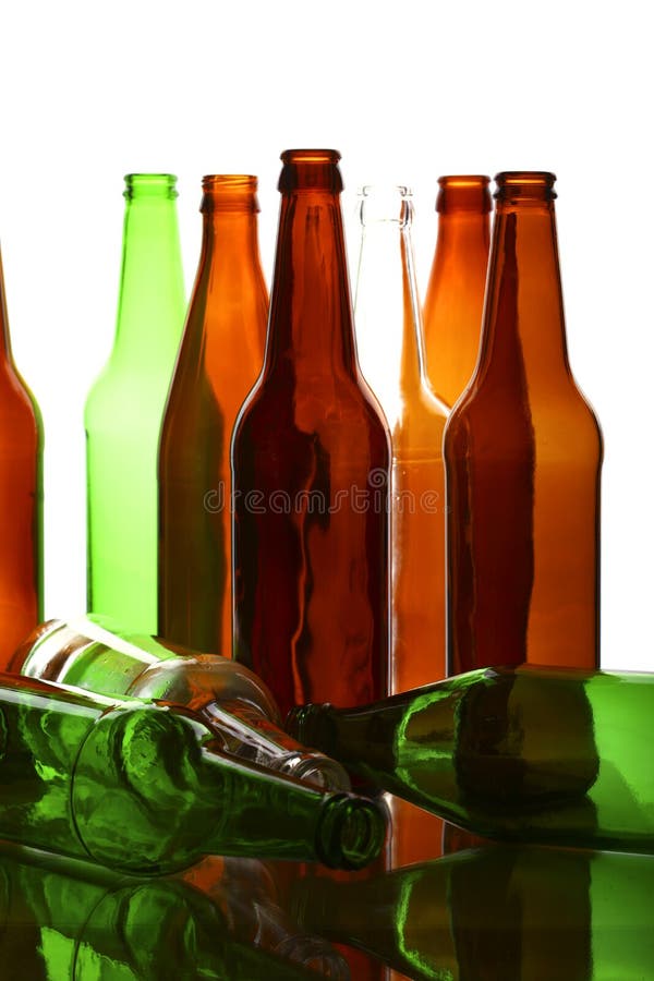 Empty glass bottles stock photo. Image of number, bottom - 17787194