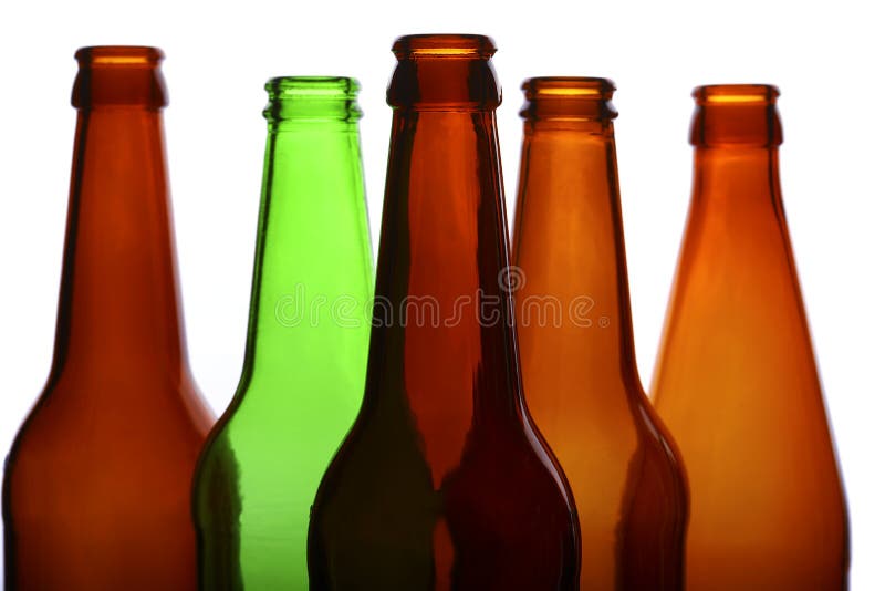 Empty glass bottles stock photo. Image of bottom, variety - 17787198