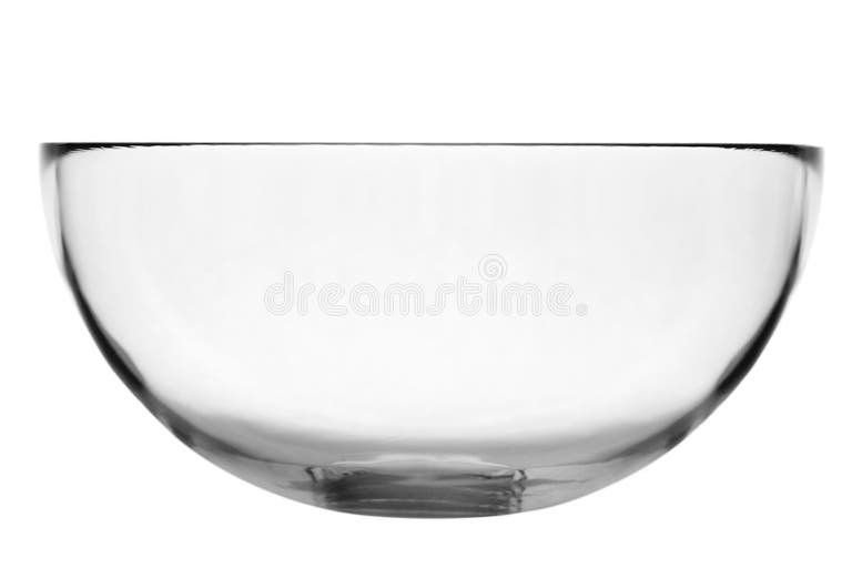 Empty glass bowl stock image. Image of shiny, single - 21312947
