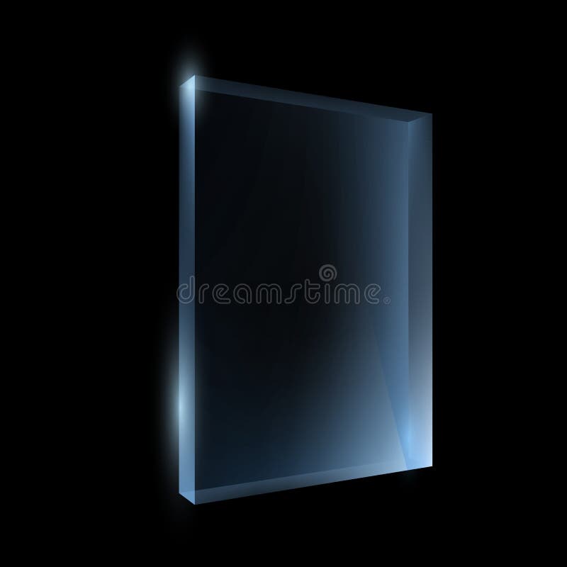 Empty glass box stock vector. Illustration of design - 50934331