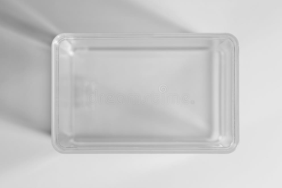Empty of Glass Box Top View, White Stock Image - Image of showcase ...